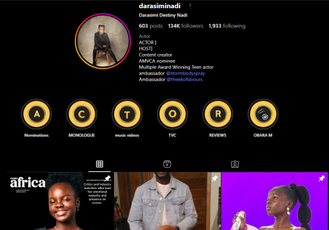 Darasimi Nadi — A Fast-Rising Nollywood Star - TAFTA